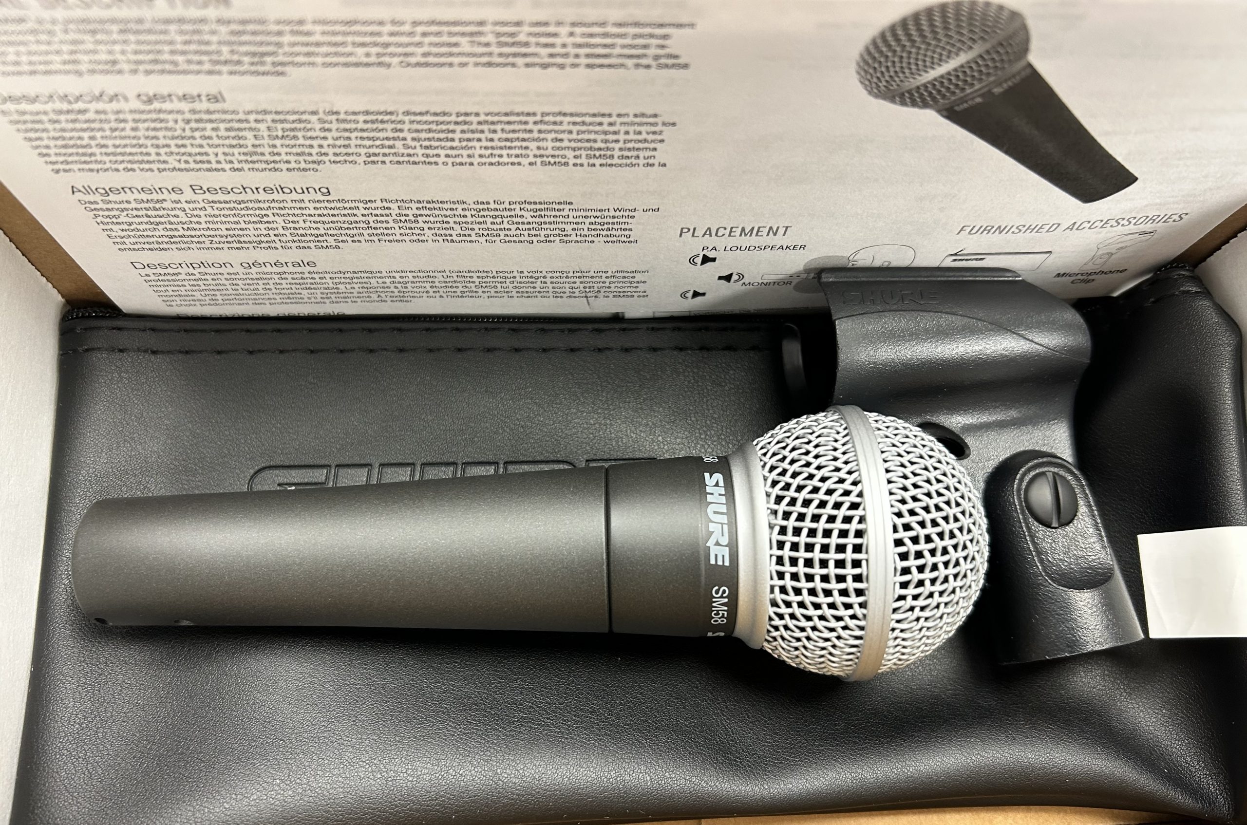 Shure SM 58 microphone – Lillo's School of Modern Music Ltd.