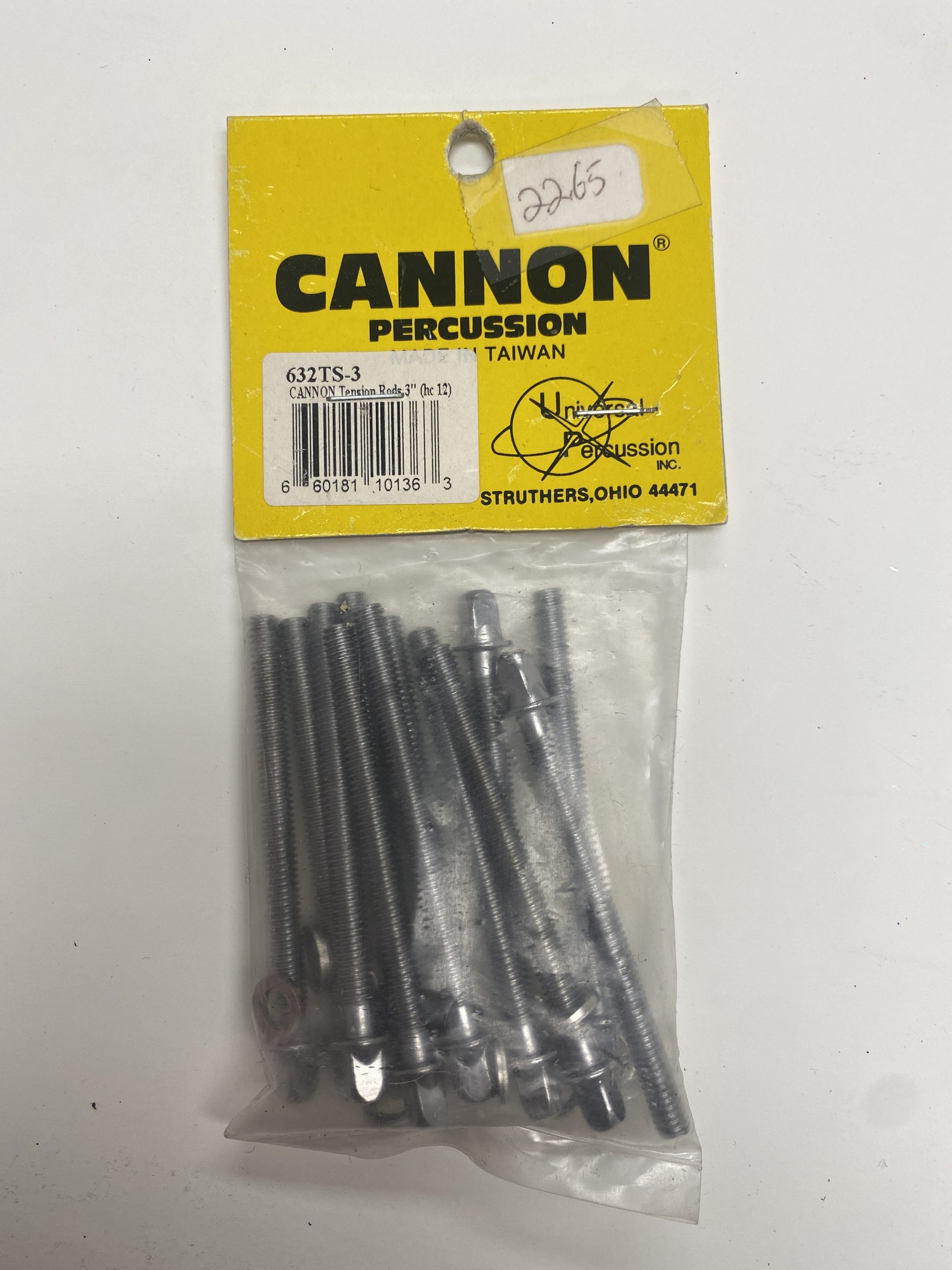 Cannon percussion 3” tension rods – Lillo's School of Modern Music Ltd.