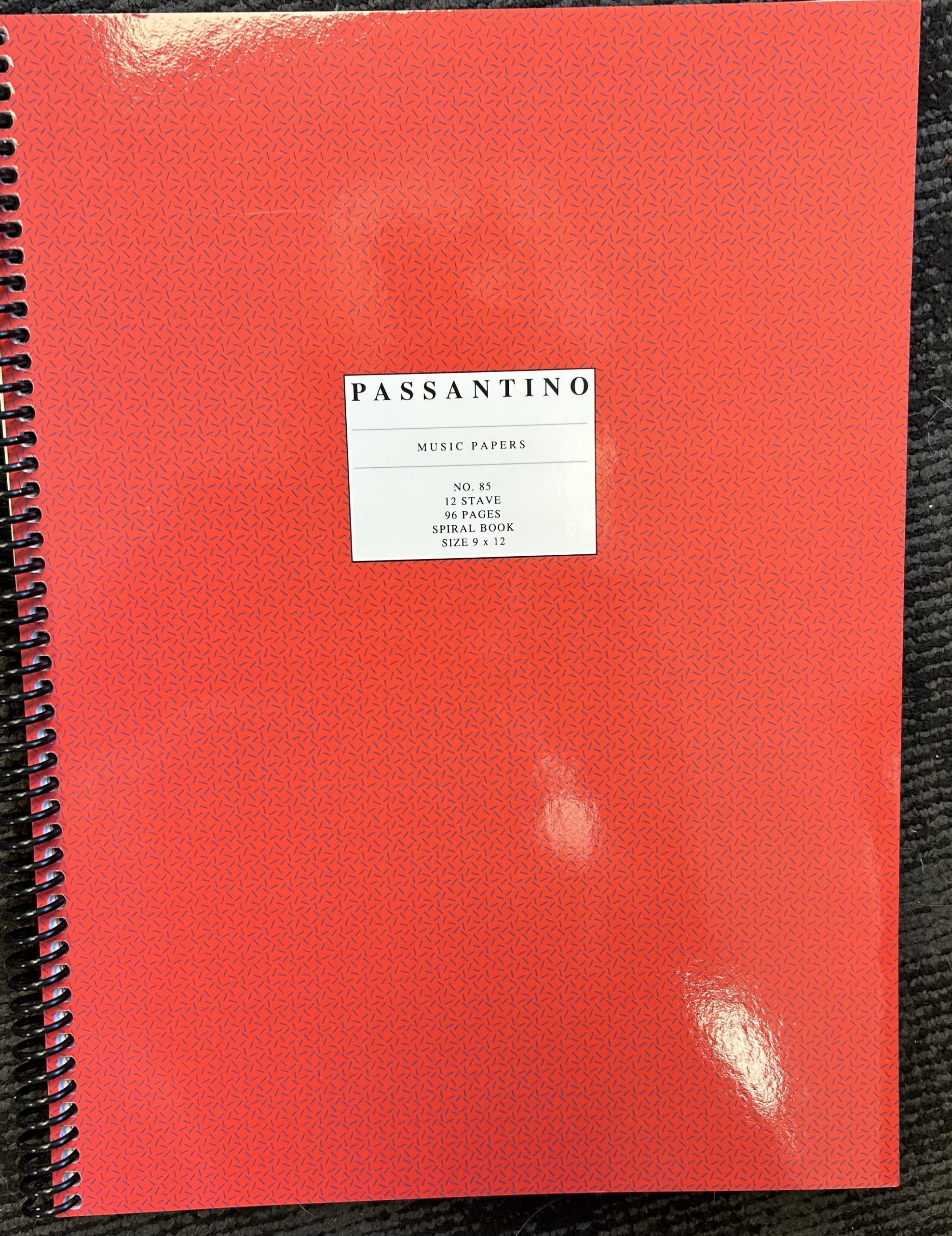 Passantino Manuscript 12 Stave – Lillo's School of Modern Music Ltd.