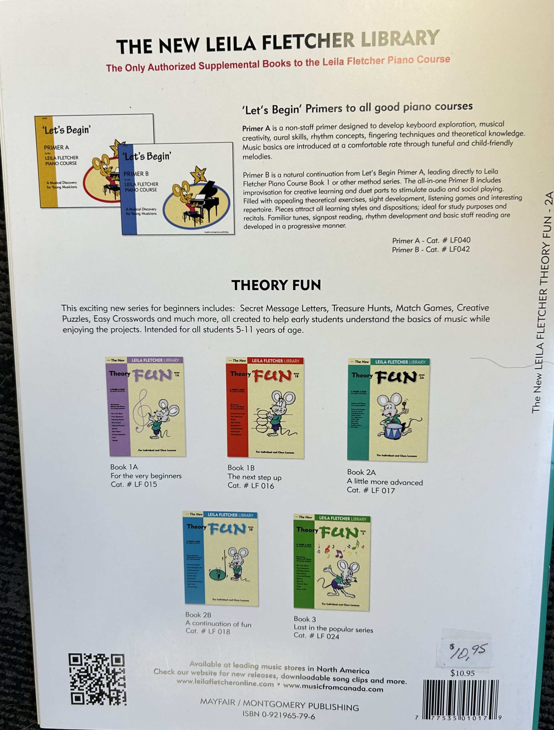 Leila Fletcher Theory Fun 2A – Lillo's School of Modern Music Ltd.